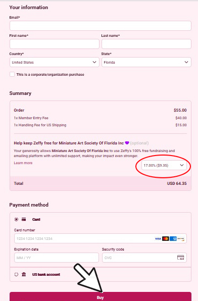 The Miniature Art Society of Florida (MASF) - MASF Entry Form Indtructions